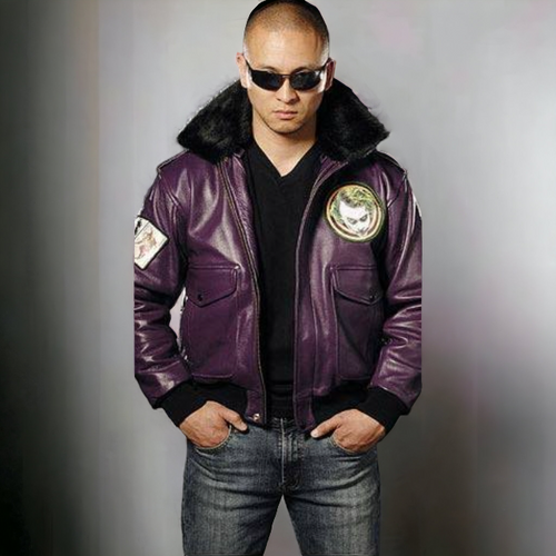 Batman Dark Knight Joker Goon Leather Bomber Jacket by UD Replica ...