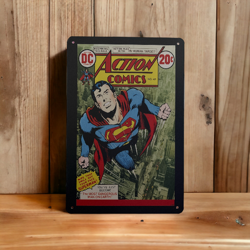 Superman Action Comics no: 419 Metal Tin Sign | Gotham Collectables