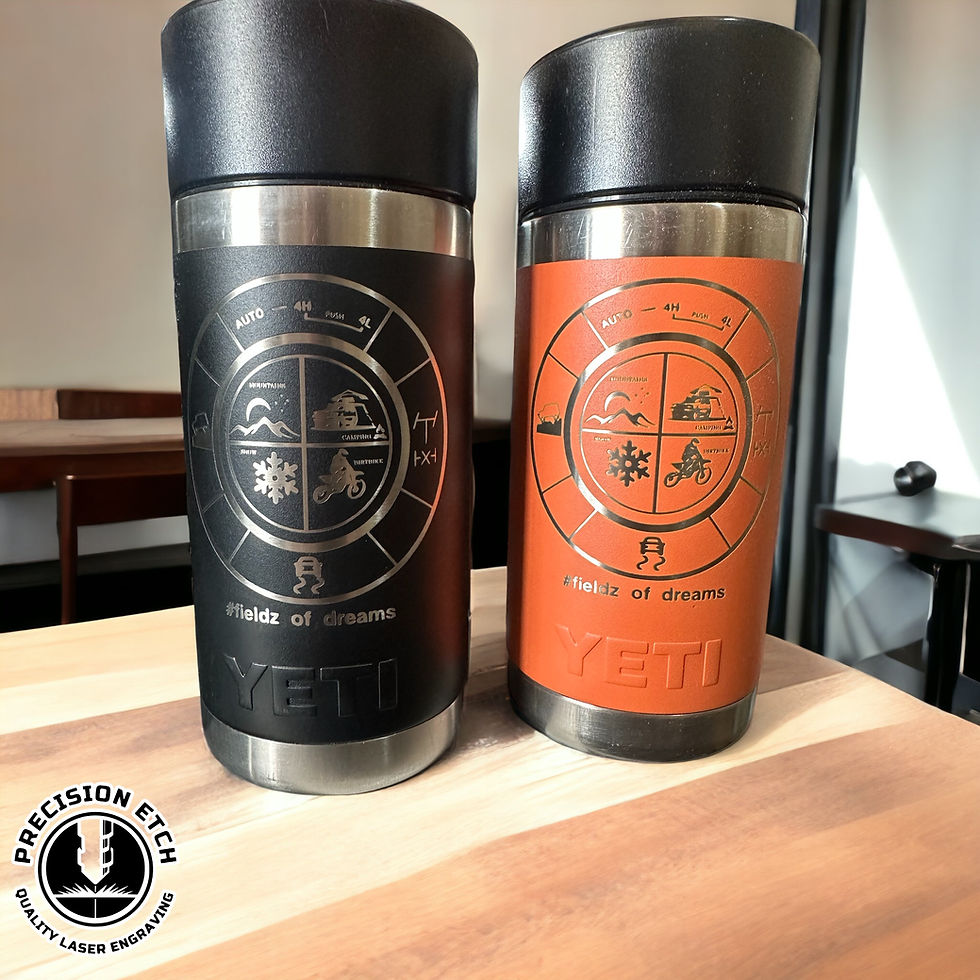 Laser Engraved 12oz Yeti Hot Shot | Precision Etch