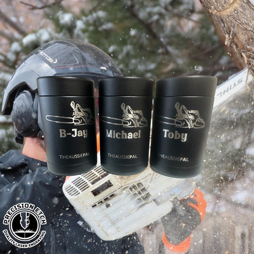 Laser Engraved Aussie Pal Stubby Cooler | Precision Etch