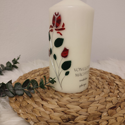 Trauerkerze Modell Rose | Stickig