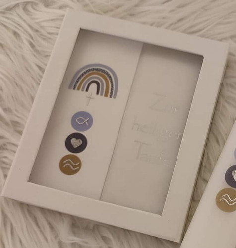 Taufbrief Modell Regenbogen | Stickig