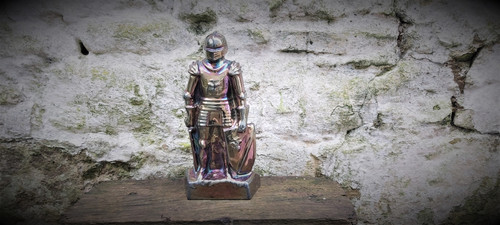 Vintage Superb Cast Metal Gloss Enameled Knight Fire Companion | Roe ...