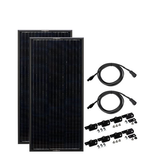 Obsidian 90 Watt Solar Panel Kit (2x45) | 12° North Industries