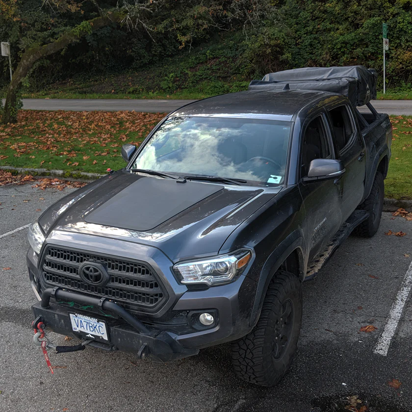 85 Watt Hood Solar for 3rd Gen Toyota Tacoma | Cascadia 4x4 VSS System ...