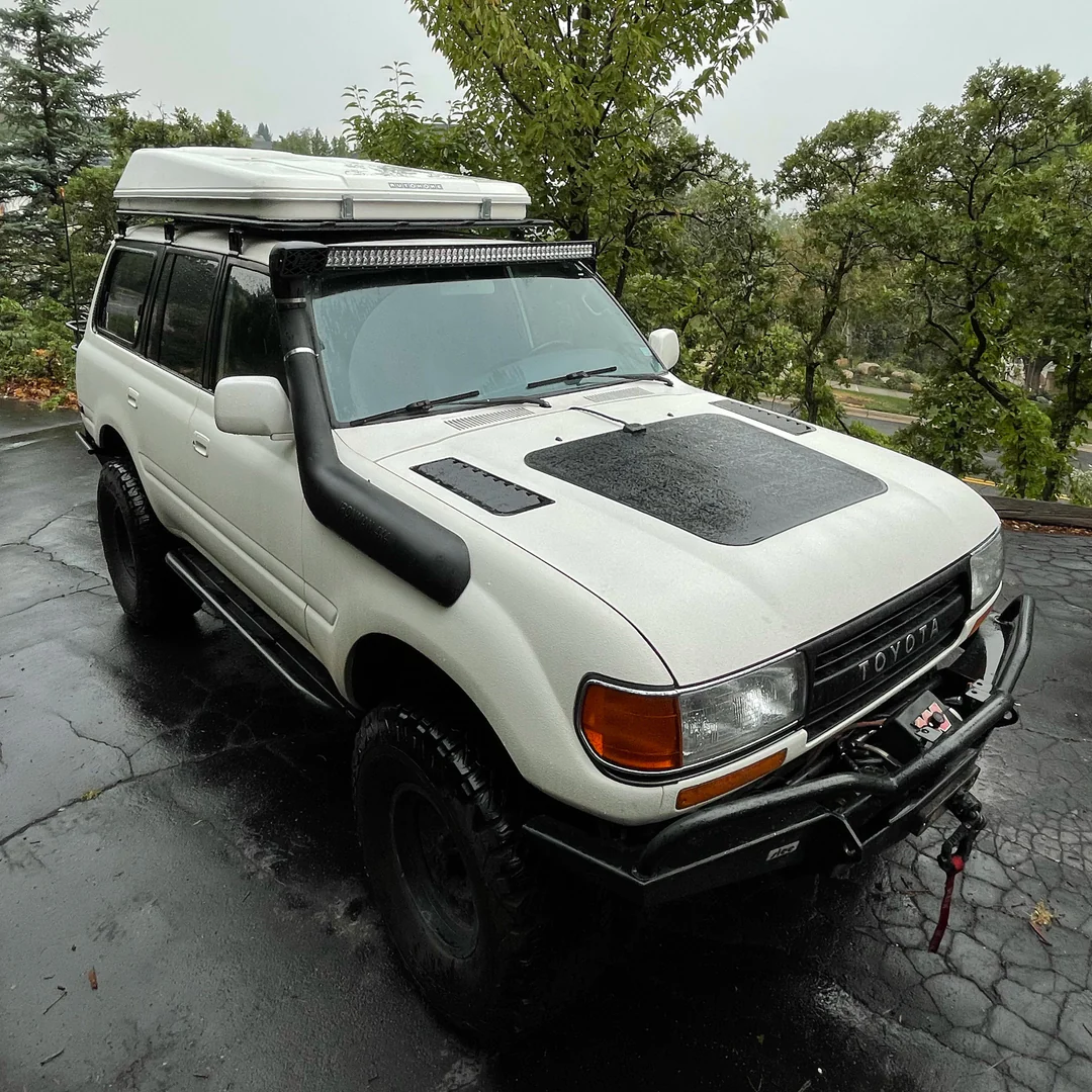 90 Watt Hood Solar for Toyota Land Cruiser 80 series | Cascadia 4x4 ...