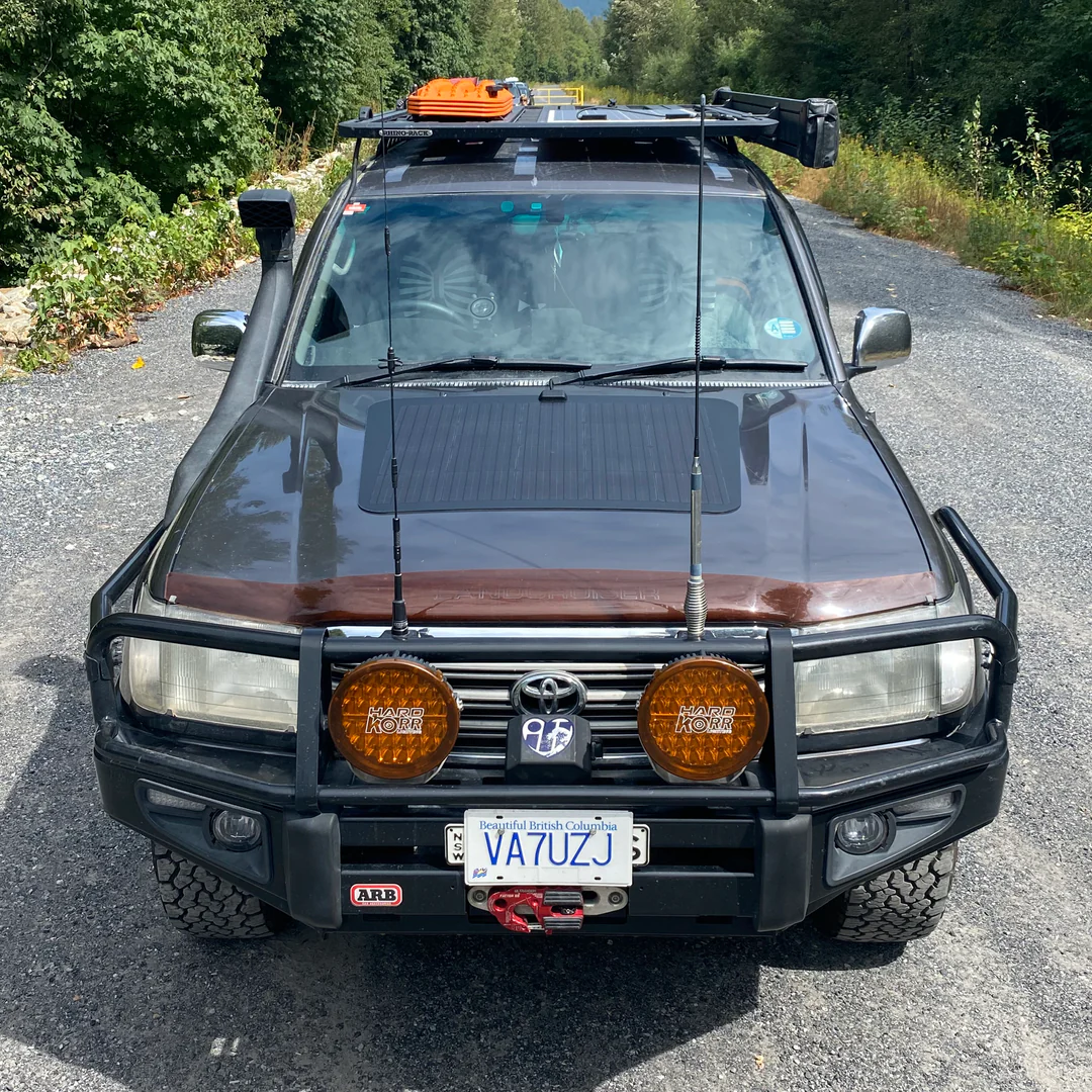 100 Watt Hood Solar for Toyota Land Cruiser 100 Series | Cascadia 4x4 ...