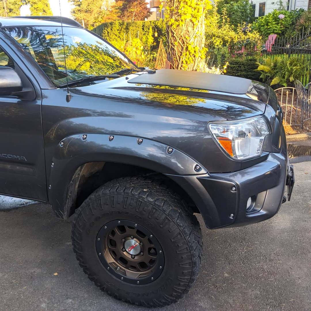 90 Watt Hood Solar Panel for 2nd Gen Toyota Tacoma | Cascadia 4x4 | 12 ...