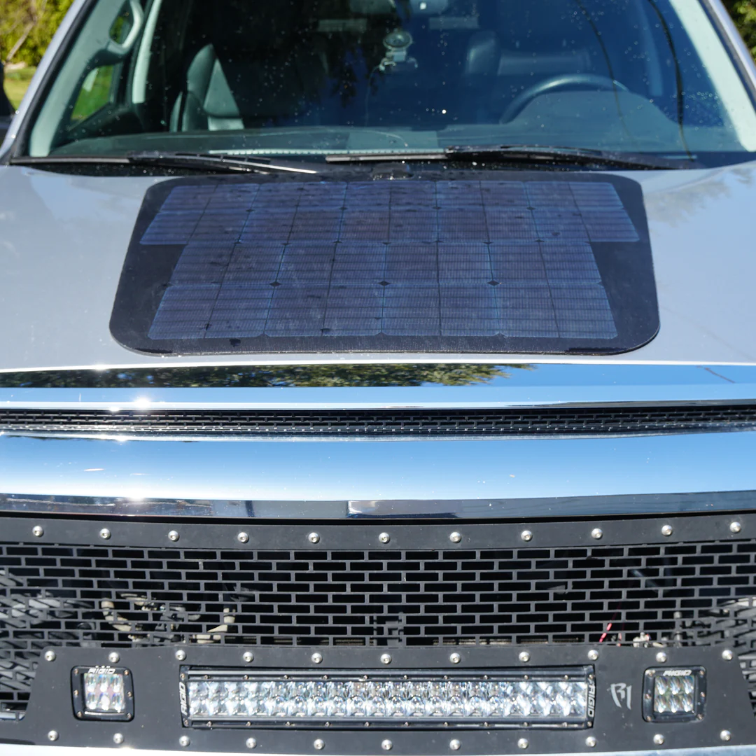 90 Watt Hood Solar for Toyota Tundra | Cascadia 4x4 VSS System™ | 12 ...