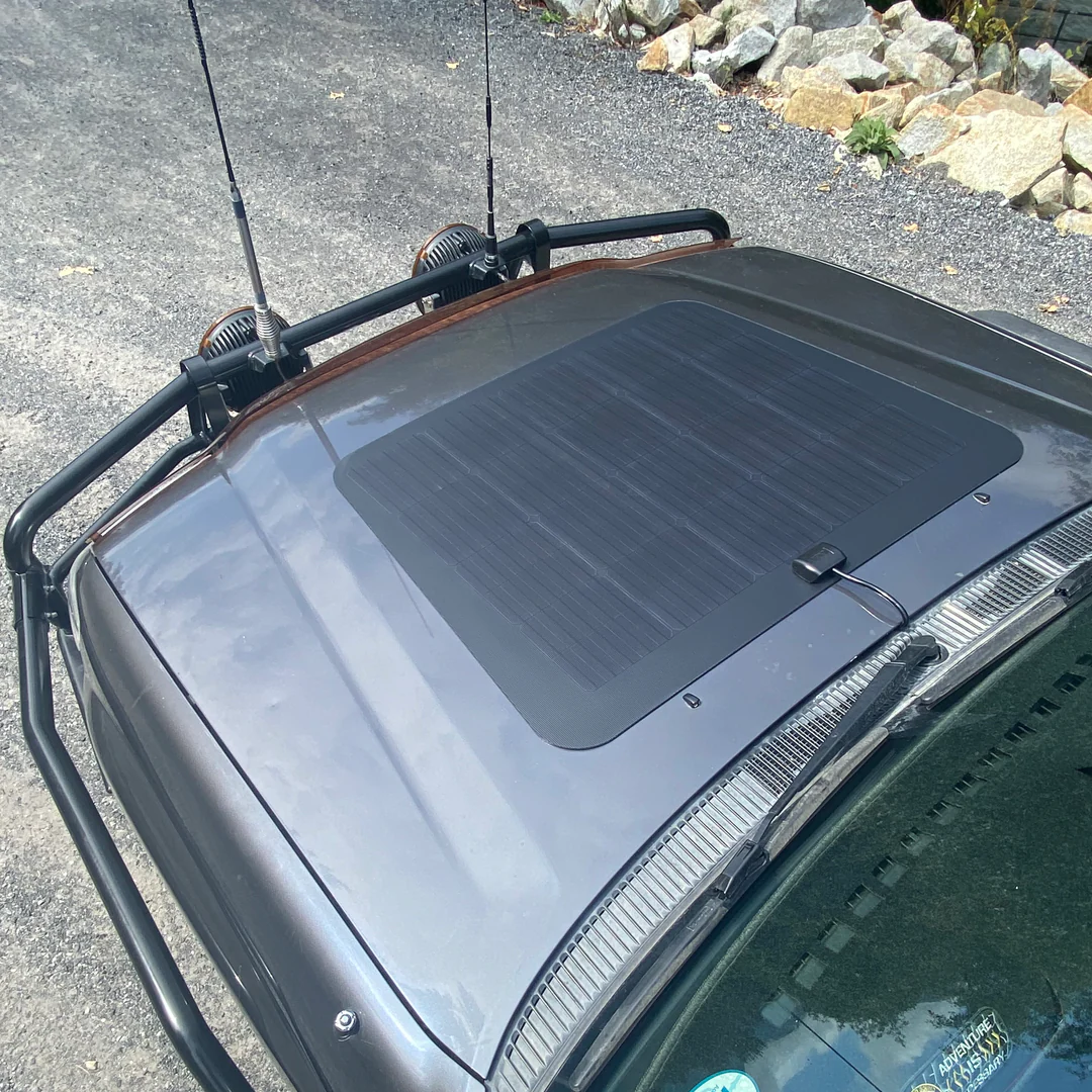100 Watt Hood Solar for Toyota Land Cruiser 100 Series | Cascadia 4x4 ...