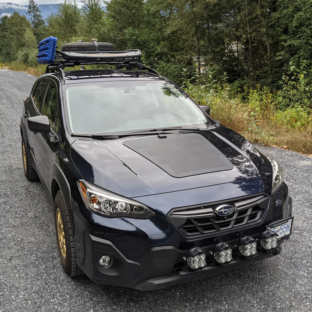 Subaru Crosstrek (2018+) VSS System™ - 65W Hood Solar Panel | 12° North ...