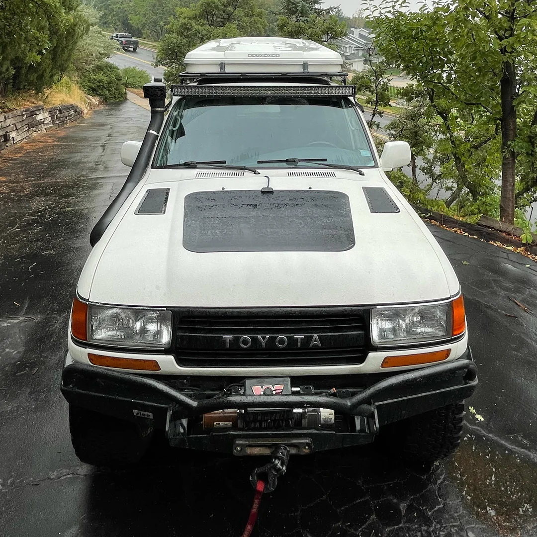 90 Watt Hood Solar for Toyota Land Cruiser 80 series | Cascadia 4x4 ...