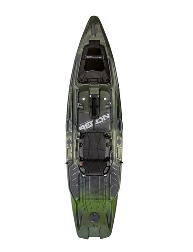 RECON 120 Camo Fishing Kayak with AirPro ACES seat | 12° North Industries