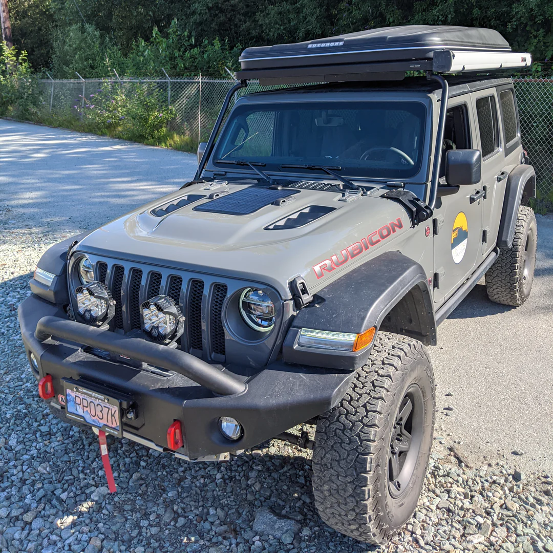 Jeep Rubicon Wrangler JL and Gladiator JT VSS System™ - 30 Watt Hood Solar Panel | 12° North ...