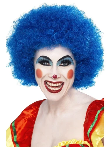 Blue afro wigs sale store