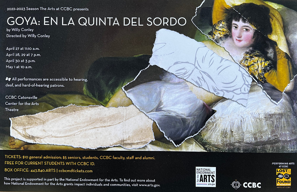 "Goya" opens in 2 weeks!