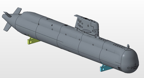 3D STL Files for Australian Collins Class in 1:72 Scale | Drydocks