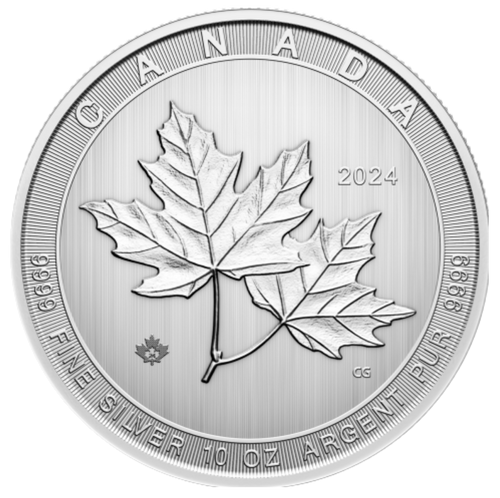 2024 - Royal Canadian Mint - 10oz. - Magnificent Maple Leaf | Aspire ...