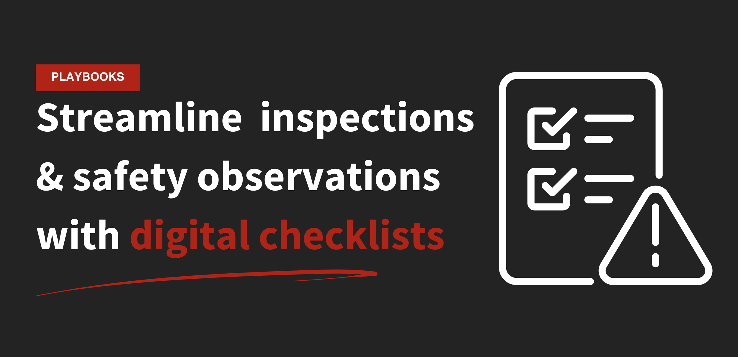 Playbook - Safety Checklists | OneTrack
