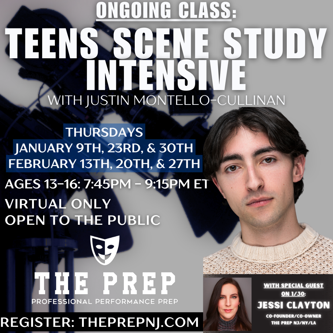 ONGOING Teens Scene Study Intensive w/ Justin Montello-Cullinan (January + February) | ThePrepNJ
