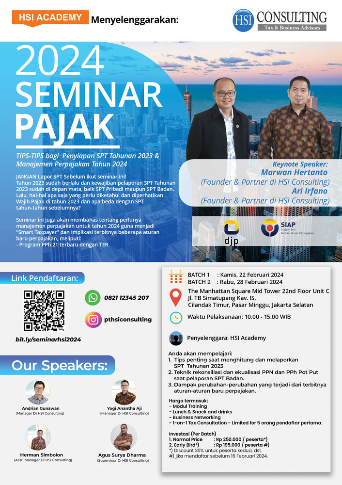 Seminar HSI Academy- Tatap Muka Dengan Tema: “Tips-Tips bagi Penyiapan ...