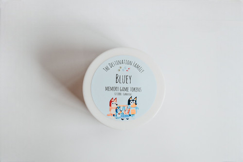 Bluey Themed Wooden Memory Game | Destination Family