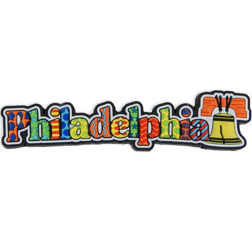 Raised Word Philadelphia Magnet | online