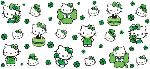 #300 Hello Kitty - St. Patricks Day | Sunny Prints & Thing