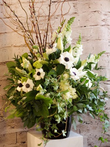 Warm Embrace Flower Arrangement | Cool Green & Shady