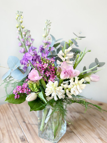 Spring Fragrance Flower Arrangement | Cool Green & Shady