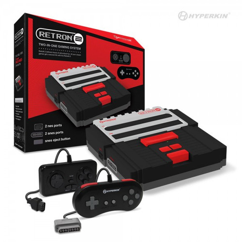 RetroN 2 Gaming Console for Super NES®_ NES® (Black) - Hyperkin ...
