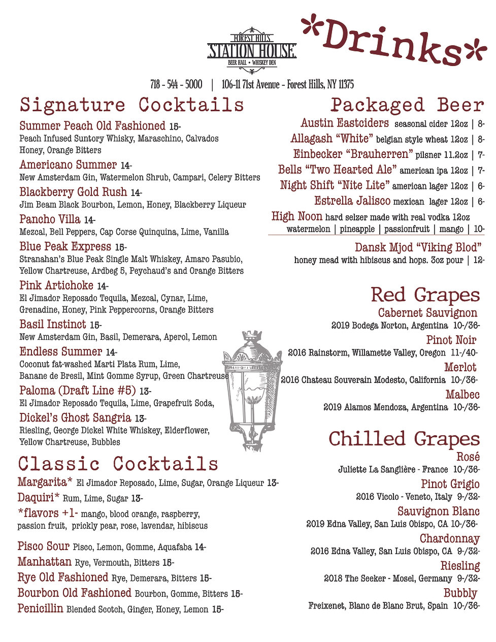 Forest Hills Station House | Craft Beer, Whiskey, Craft Cocktails