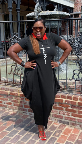 Faith Walker Dress-Black | Lorelle’s Boutique