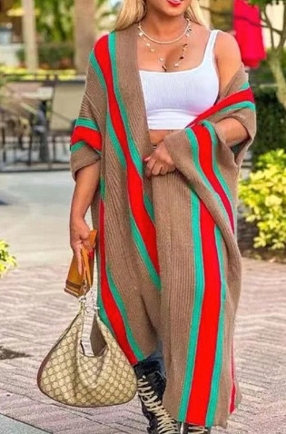 Cold Shoulder Cardigan (Taupe) | Lorelle’s Boutique
