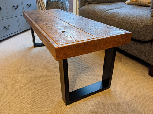 'Dakota' Brown Barn Wood Coffee Table | Banyan Tree Studio