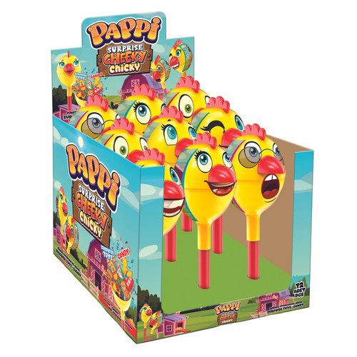 Pappi Surprise Cheeky Chicky Toy 12x10g | KG Distribution