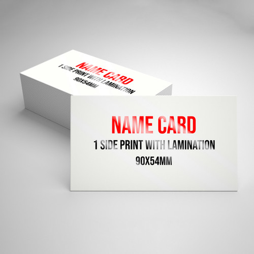 Laminated Business Name Cards | Musa 24 Hours Printing Singapore