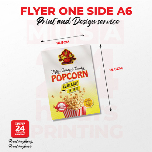 A6 Flyers - 1 Side: Flyers Brochures Pamphlets | Musa 24 Hours Printing