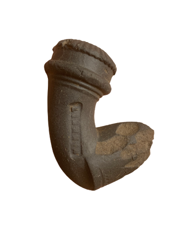 Late medieval/ Victorian terracotta pipe fragment circa 17th century ...