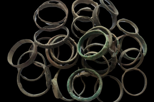 Ancient /Early Medieval Bronze Ring | Roman Coin Bank