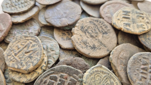 Uncleaned Large Byzantine Bronze Coins | Roman Coin Bank