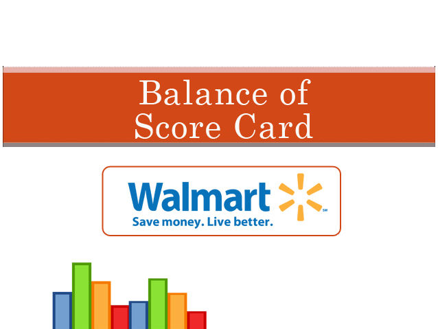 El Scorecard de Walmart