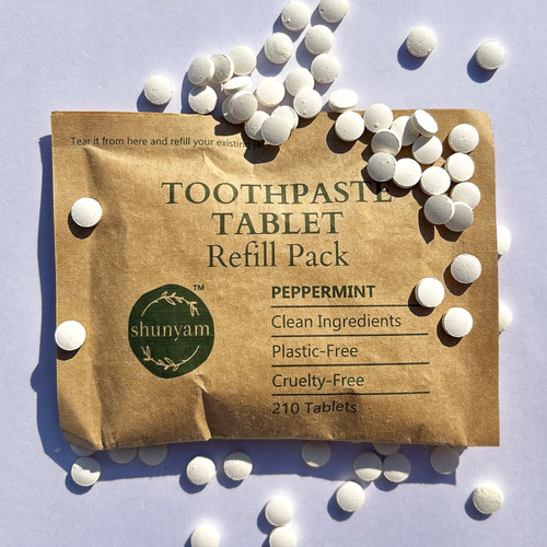 Toothpaste Tablets Refill Pack | 210 Tablets | Compostable Packaging ...