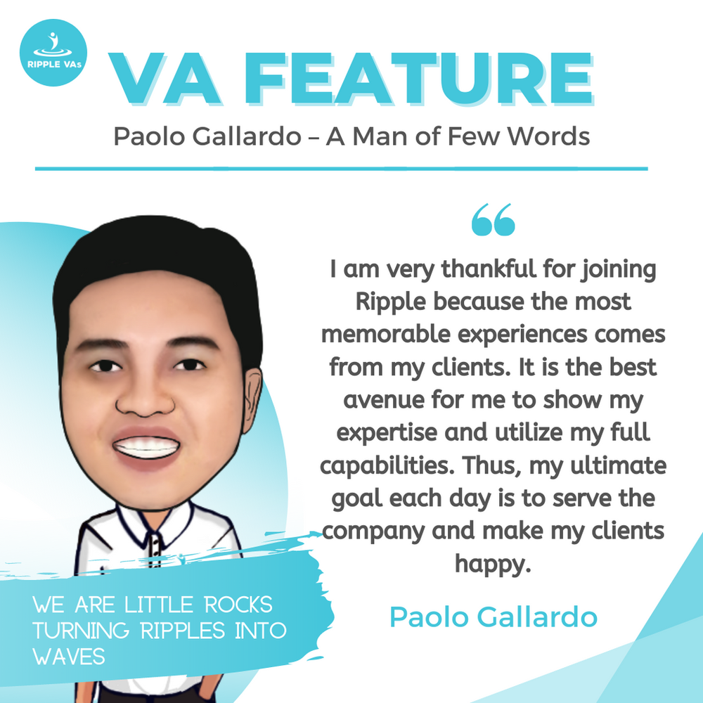 VA Feature: Paolo Gallardo – A Man of Few Words