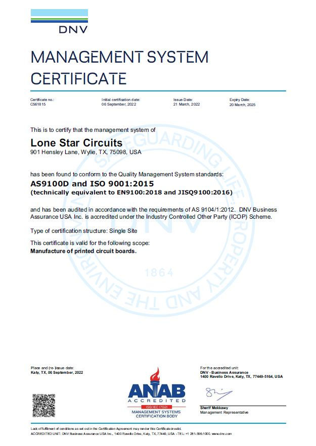 Capabilities | Lone Star Circuits