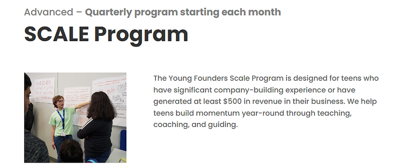 Programs | Young Founders
