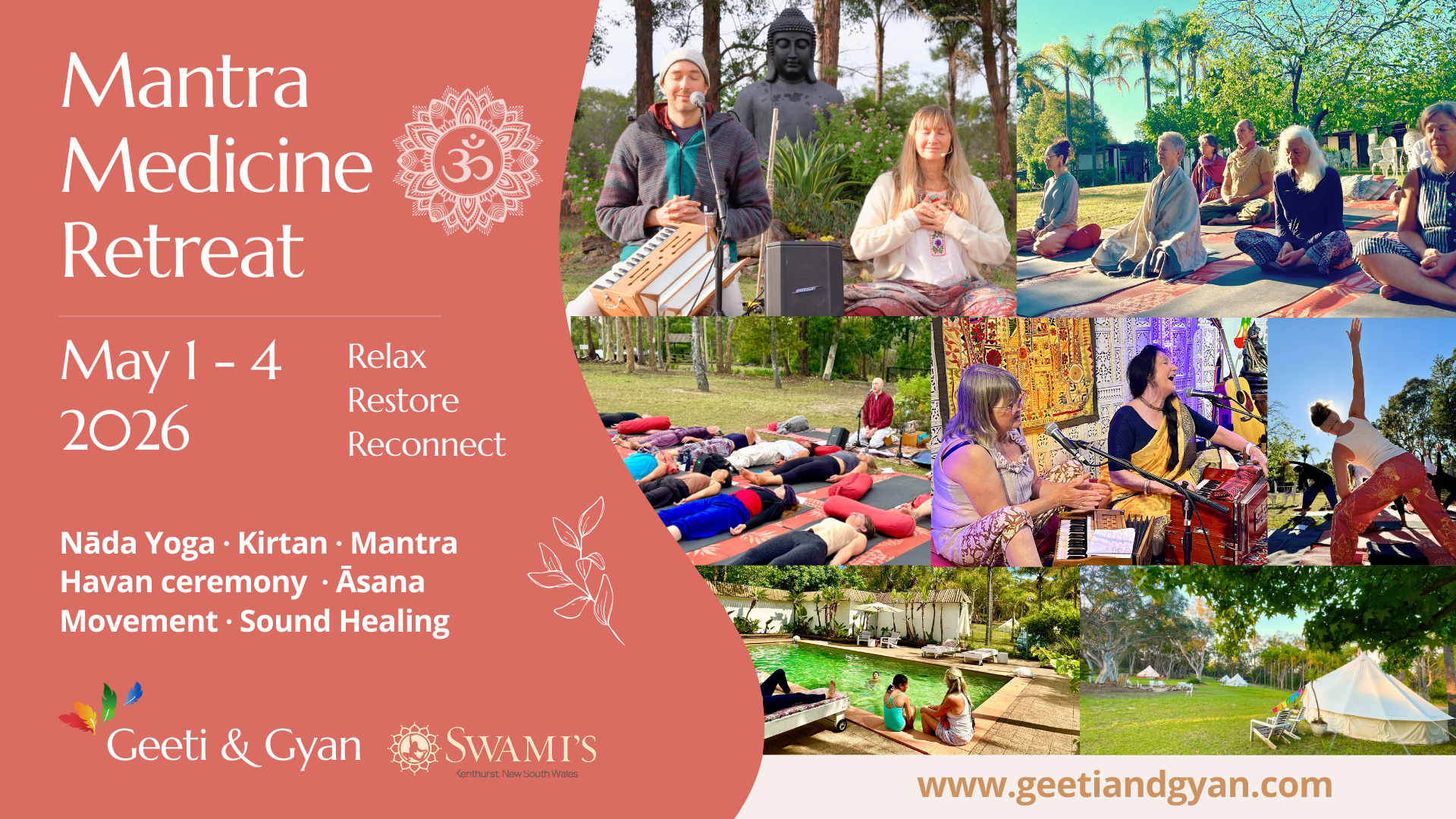 May 2026 - Mantra Medicine Retreat | Geeti & Gyan