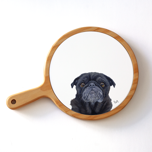 Pug V - Cheese Board | MJW Pets + Wildlife