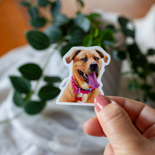 Staffy x II - Sticker | MJW Pets + Wildlife