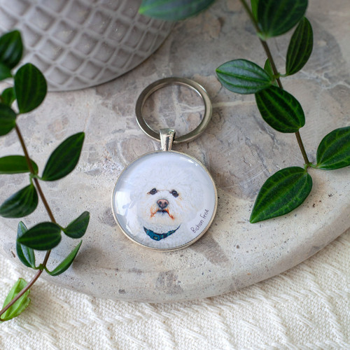 Bichon Frise I - Keychain | MJW Pets + Wildlife